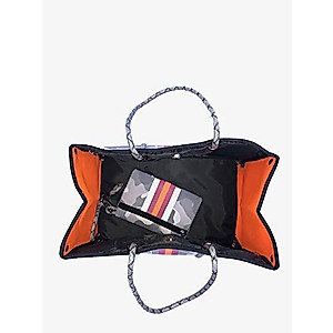 Dallas Hill Designs Large Tote Bag for Women | Neoprene Shoulder Purse | Travel, Beach, Gym Handbag | Extra Pouch