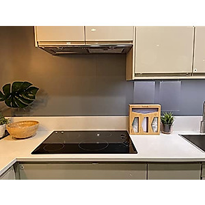 TuckMeIn Ziplock Bag Storage Organizer, Bag Organizer Holders, Bamboo, Gallon, Quart, Snack, Sandwich and Slider Bag Dispenser, Compatible with Ziploc Hefty Glad Solimo