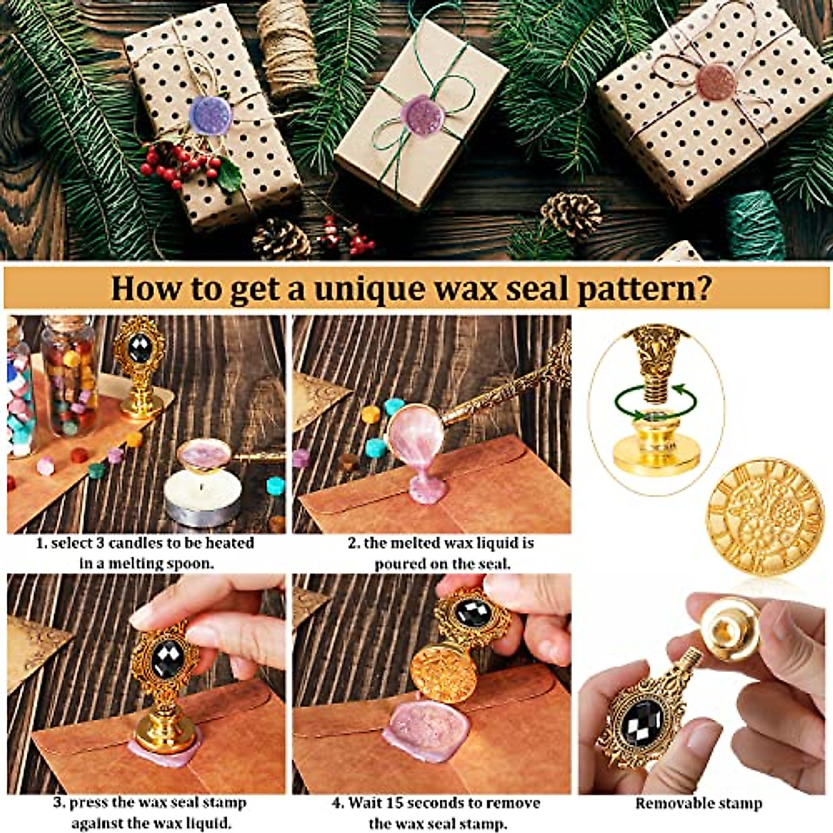 Quill Pen and Ink Set,Calligraphy Pen Set and Wax Seal Kit,3 Dip Pens with 6 Bottles of Colored Ink,17 Calligraphy Nibs in a Storage Box,Fun Feather Pen Calligraphy Gift (Black)