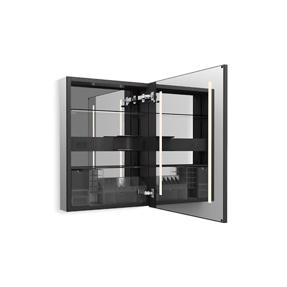 KOHLER K-33690-R-NA Collage Lighted Medicine Cabinet, 24" x 32", Right-hinged, 24 x 32