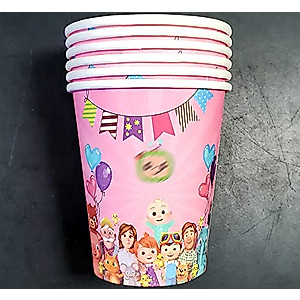 36PC COCO MELON INCLUDES 13PC 10FT XL SQUARE BANNER + 6PC CAKE PLATES + 6PC KIDS CUPS + 10PC NAPKINS + 1PC TABLE COVER PARTY SUPPLIES DECORATIONS THEME FAVOR IDEA FUN CELEBRATION HAPPY BIRTHDAY GIFT CENTERPIECE