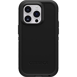OtterBox Defender XT Case for iPhone 14 Pro with MagSafe, Shockproof, Drop Proof, Ultra-Rugged, Protective Case, 5X Tested to Military Standard, Black - Non-Retail Packaging