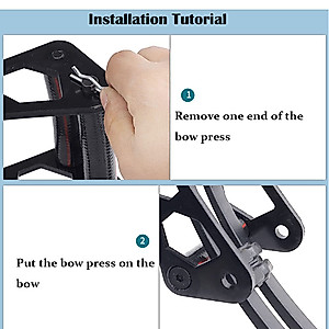 Archery Compound Bow Press Portable Bow Press Bow Open Tool Bow Tuning Accessory for Hunting Shooting Outdoor(Red)