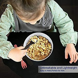 Large Plates and Small Bowls Kid Cups Set Wheat Straw Microwave Safe Dinnner Plates for Pasta,Cereal, Salad，Side Dishes,Kitchen,Camping, RV 【Set of 18】