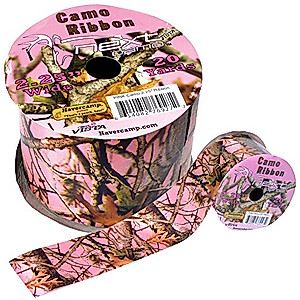 Military Hunting High Definition Pink Camo Poly Ribbon (2.25" x 20 yd. Roll) Next Camo Party Collection by Havercamp