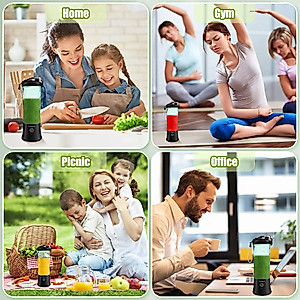 Portable Blender, Personal Size Blender for Smoothies, Freshly Squeezed Juices, Milkshakes and Baby food, Mini Blender 20 oz BPA Free, Suitable for Outdoor Sports, Family, Travel. (Black)