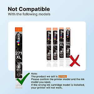 E-Z Ink (TM Compatible Ink Cartridge Replacement for Canon PGI-270XL CLI-271XL PGI 270 use with TS9020 TS8020 MG7720 Printer (1 Large Black, 1 Small Black, 1 Cyan, 1 Magenta, 1 Yellow, 1 Gray) 6 Pack