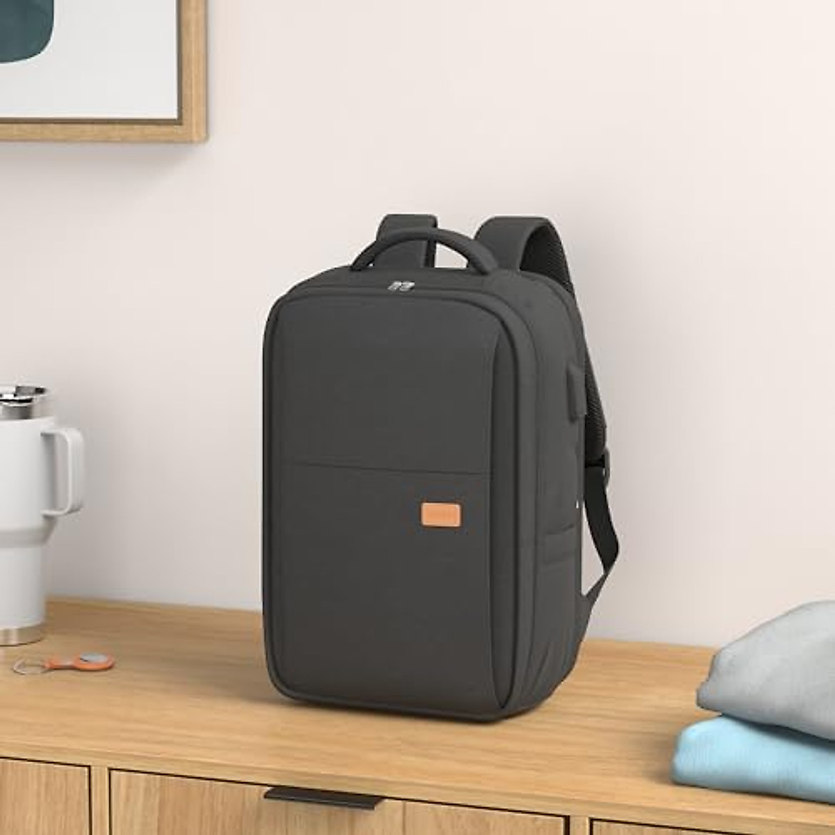 Black Laptop Travel Backpack For Women Men Airline Approved Carry On Bags For Airplanes Underseat Luggage Backpack For Traveling On Airplane Personal Item Travel Bag For Airlines Travel Essentials