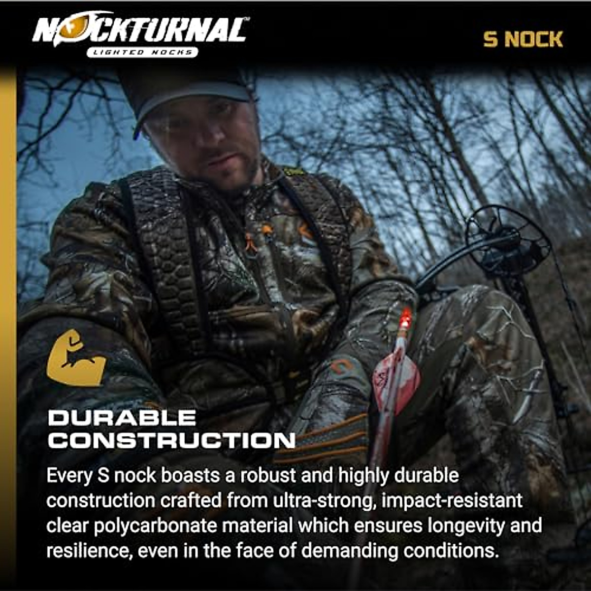 Nockturnal NT-202 -S Lighted Nock for Arrows with .244 Inside Diameter Including Carbon Tech, Victory, Carbon Impact, Carbon Revolution, Easton, Beman and PSE Brands - RED 3-Pack