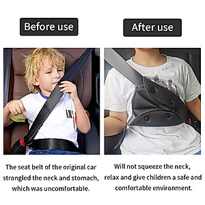 Funbliss Car Safety Cover Strap Pad Harness, Comfortable Protection for Adult Children Keep Belt Away from Neck and Face, Made of Air Mesh Fabric