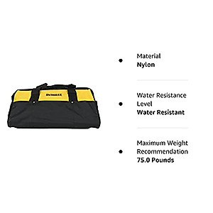 Dewalt 18" Large Heavy Duty Contractor Tool New Bag in Bulk Packaging