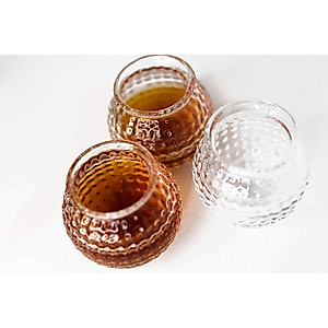 Golf Ball Shaped Shot Glasses - Set Of 3 - Perfect Present For Golf Enthusiasts - Novelty Shot Glasses For Men - Novelty Shot Glass For Dad - Golfer Barware For Men And Women