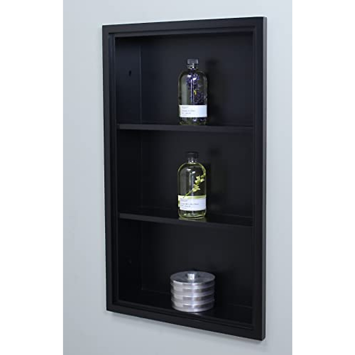 Fox Hollow Furnishings 14x24 Recessed Black Sloane Wall Niche w/Plain Back