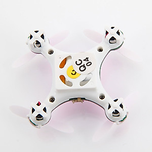 Cheerson CX-10 4CH 2.4GHz 6 Axis Gyro LED Rechargeable Mini Nano RC UFO Quadcopter - Pink