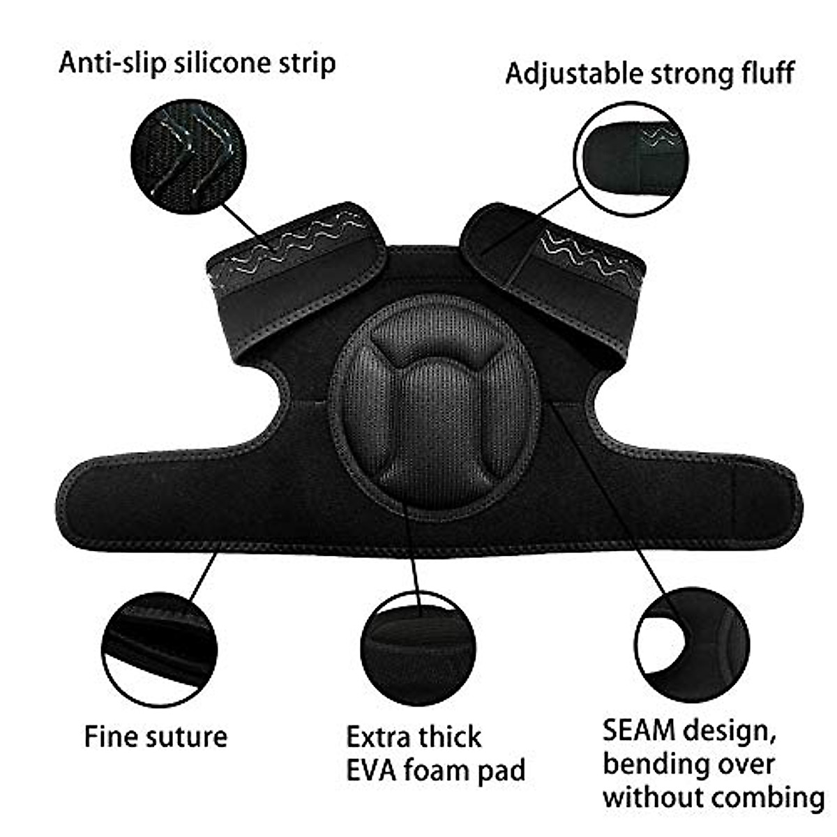 Knee Pads for Gardening Cleaning,Protective Knee Pads for Men Women Work,Kneepads with Thick EVA Foam Padding for Scrubbing Floors, Gardening, Yoga & Construction,Collision Avoidance Knee Sleeve. (M)