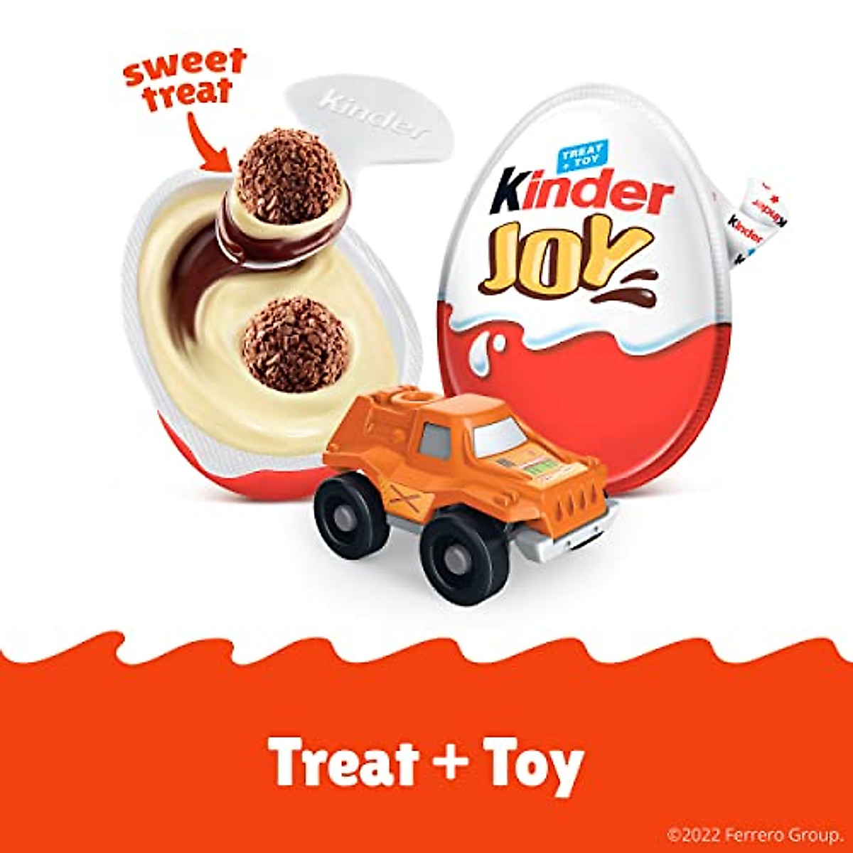 Kinder Joy Eggs, Sweet Cream and Chocolatey Wafers with Toy Inside, Great for Easter Egg Hunts, 0.7 Ounce (Pack of 15)