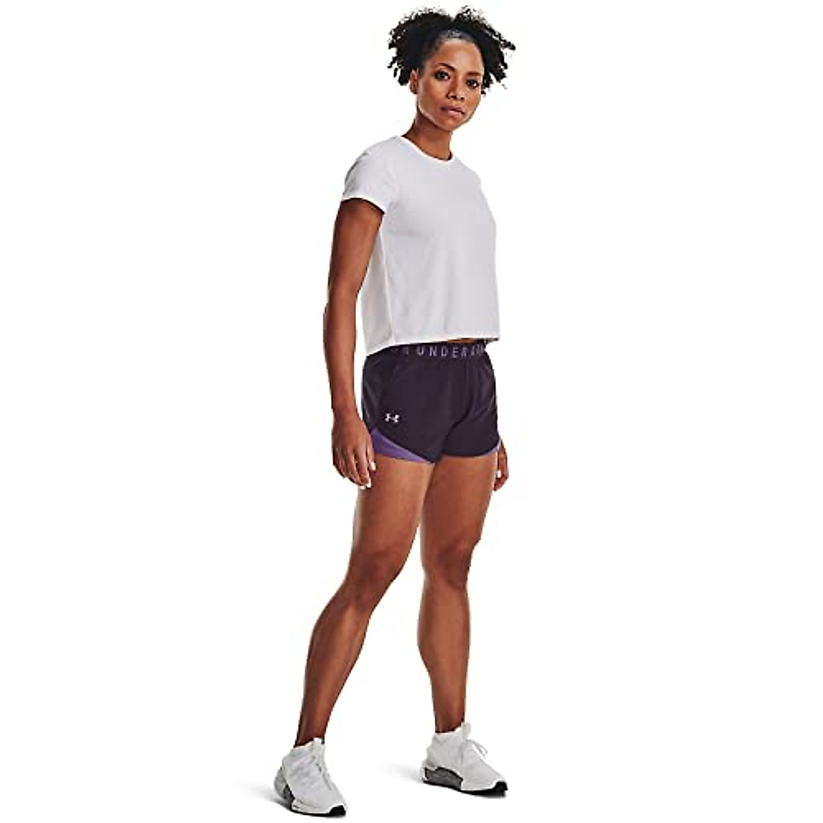 Under Armour Womens Play Up 3.0 Shorts, (541) Tux Purple/Retro Purple/Retro Purple, Medium