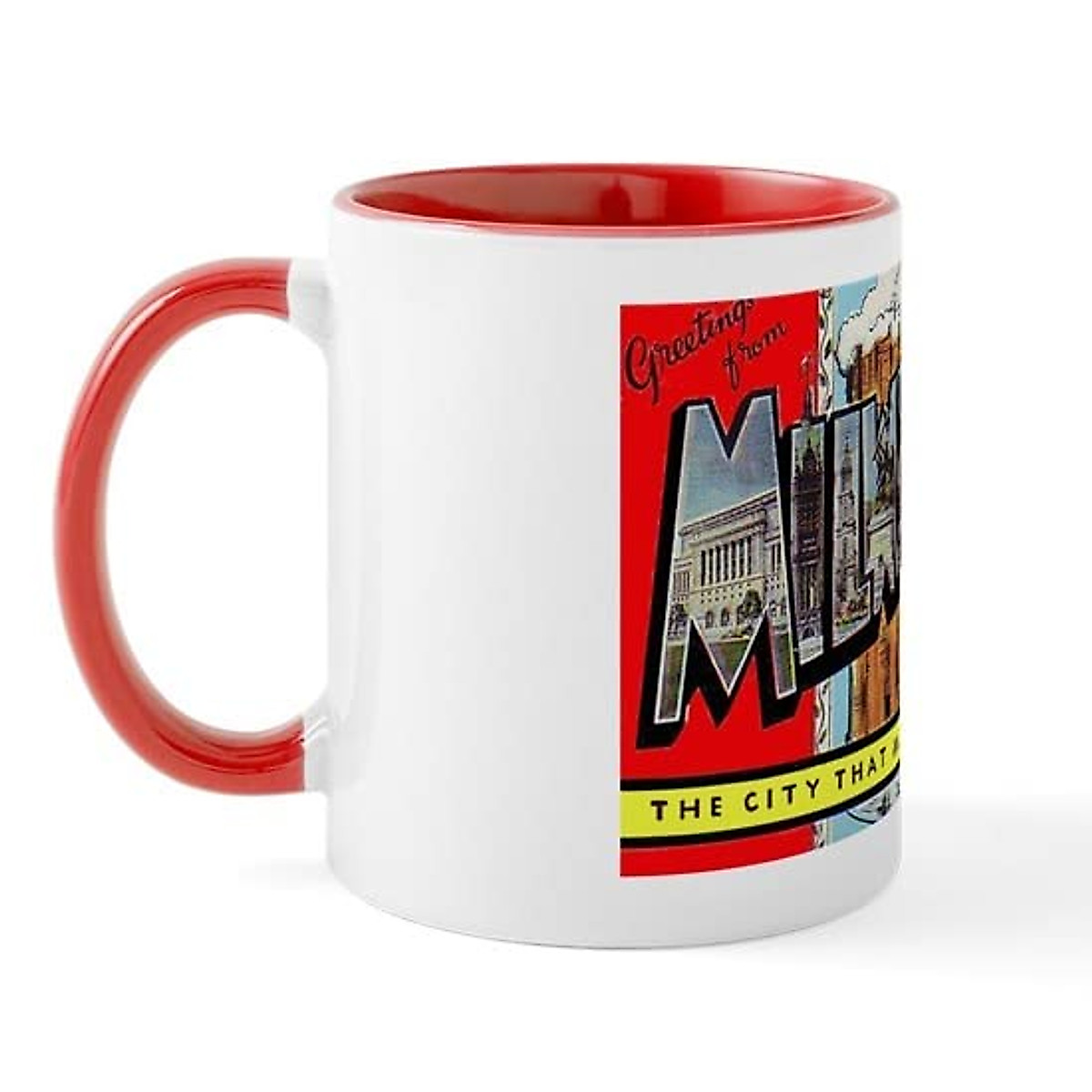 CafePress Milwaukee Wisconsin Greetings Mug Ceramic Coffee Mug, Tea Cup 11 oz