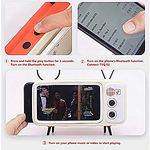 Ailenyun Phone Screen Bracket TV Style Mobile Phone Holder. with Speaker. for iPhone 8 Plus / 7s Plus/7 Plus / 6s Plus/ 6 Plus .A Idea Gifts for Family, Girl/Boy Friend.