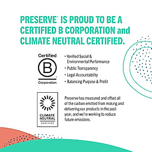 Preserve Food Storage Sandwich Container, Yellow, 25 oz., Set of 2