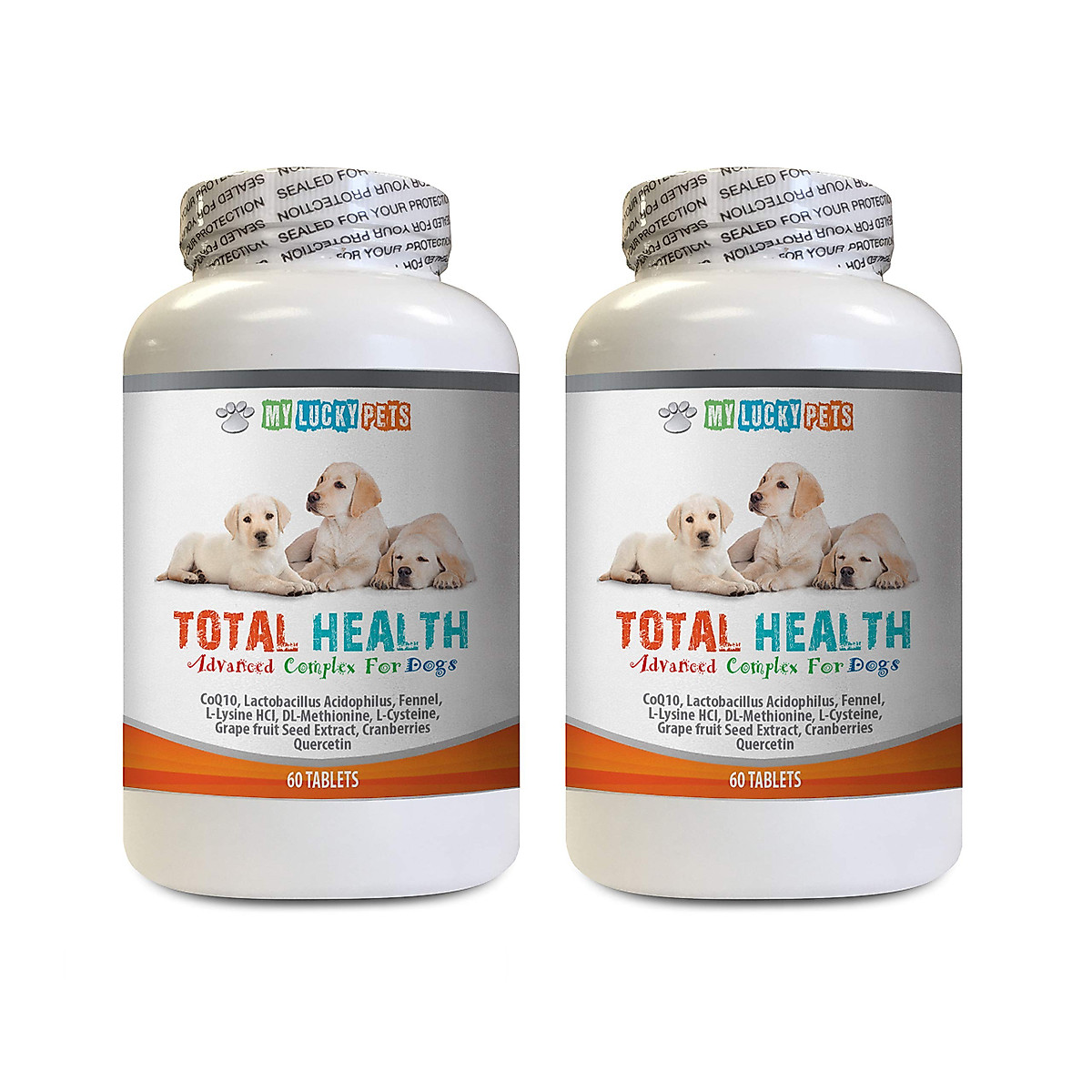 Dog Urinary Care - Dogs Total Health Complex - Hair Coat Skin Teeth Gums Eye Urinary Support - Immune Booster - Dog Mineral Supplement - 120 Tablets (2 Bottles)
