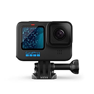 GoPro HERO11 Black - Waterproof Action Camera with 5.3K60 Ultra HD Video, 27MP Photos, 1/1.9" Image Sensor, Live Streaming, Webcam, Stabilization (Renewed)