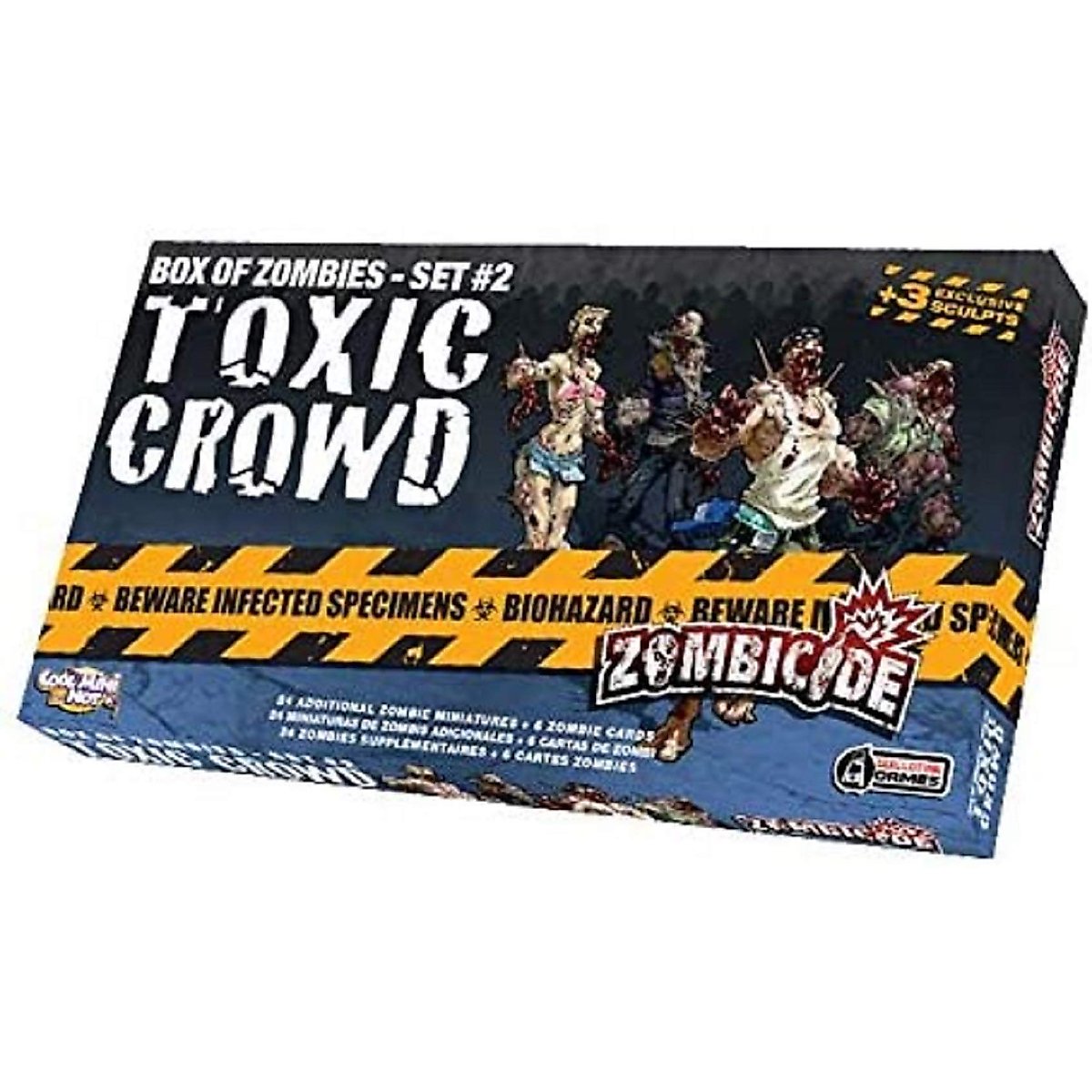 CMON Zombicide: Box of Zombies – Set #2: Toxic Crowd - Expand Your Zombie Apocalypse! Cooperative Strategy Game with Tabletop Miniatures, Ages 14+, 1-6 Players, 1 Hour Playtime, Made