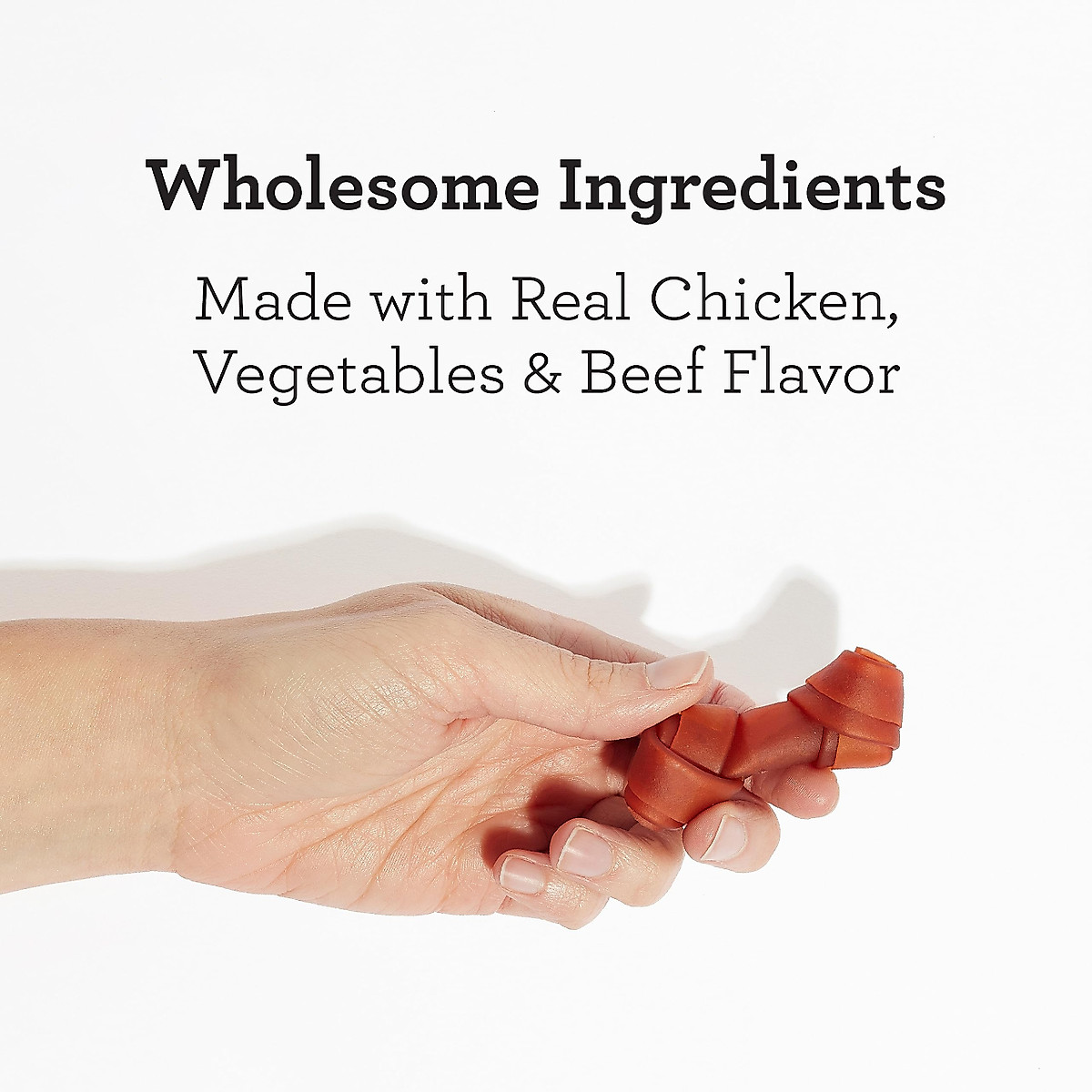 DreamBone Mini Chews, Made With Real Beef, Rawhide-Free Chews For Dogs, 24 Count