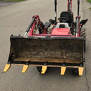 Titan Attachments UA Tooth Bar 60" 86 lb. Bucket 23TF Bolt On Steel USA Made