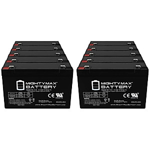 Mighty Max Battery 6V 12AH F2 SLA Replacement Battery for Dual Lite 0120800-10 Pack