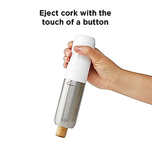 Rabbit Compact Electric Corkscrew Wine Bottle Opener (White), 10.75 inches