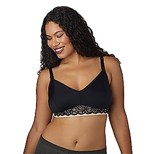 Willow Hands Free Pumping Bra Luxe Pumping and Nursing Bra with Double Extender Clips and Adjustable Straps | Black | Medium