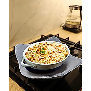 Set of 4 Plate Huggers - Microwave Plate Holder - Reusable Large Bowl Holders - Washable Microwave Plate Hugger - For Hot and Cold Bowls, Dishes and Plate Holders for Microwave