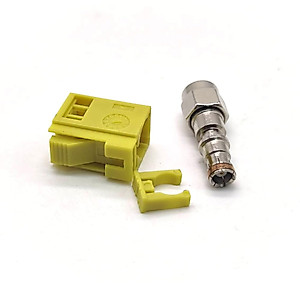 GXMRHWY A-Z Code Fakra Female to SMA Male Adapter Car RF Panel Mount Automotive Radio Connector (K Code)