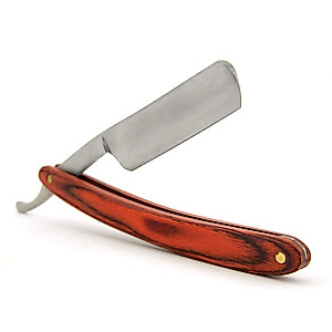 Grandslam Straight Razor Shave Ready Handmade Sharpened, 420 Steel Straight Razor Blade, 2 Layers Long Leather Canvas Strop, Sharpening Stone,2 Side Grit 3000 Waterstone Knife Sharpener