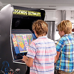 Legends Ultimate Arcade, Full Size Game Machine, Home, Classic Retro Video Games, Over 300 Licensed Arcade and Console Games, Action Fighting Puzzle Sports & More, WiFi, HDMI, Bluetooth