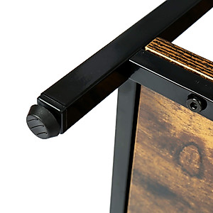 Function Home 54 Inch L-Shaped Computer Desk, Corner Desk with Reversible Storage Shelves, PC Work Desk Workstation for Home, Office