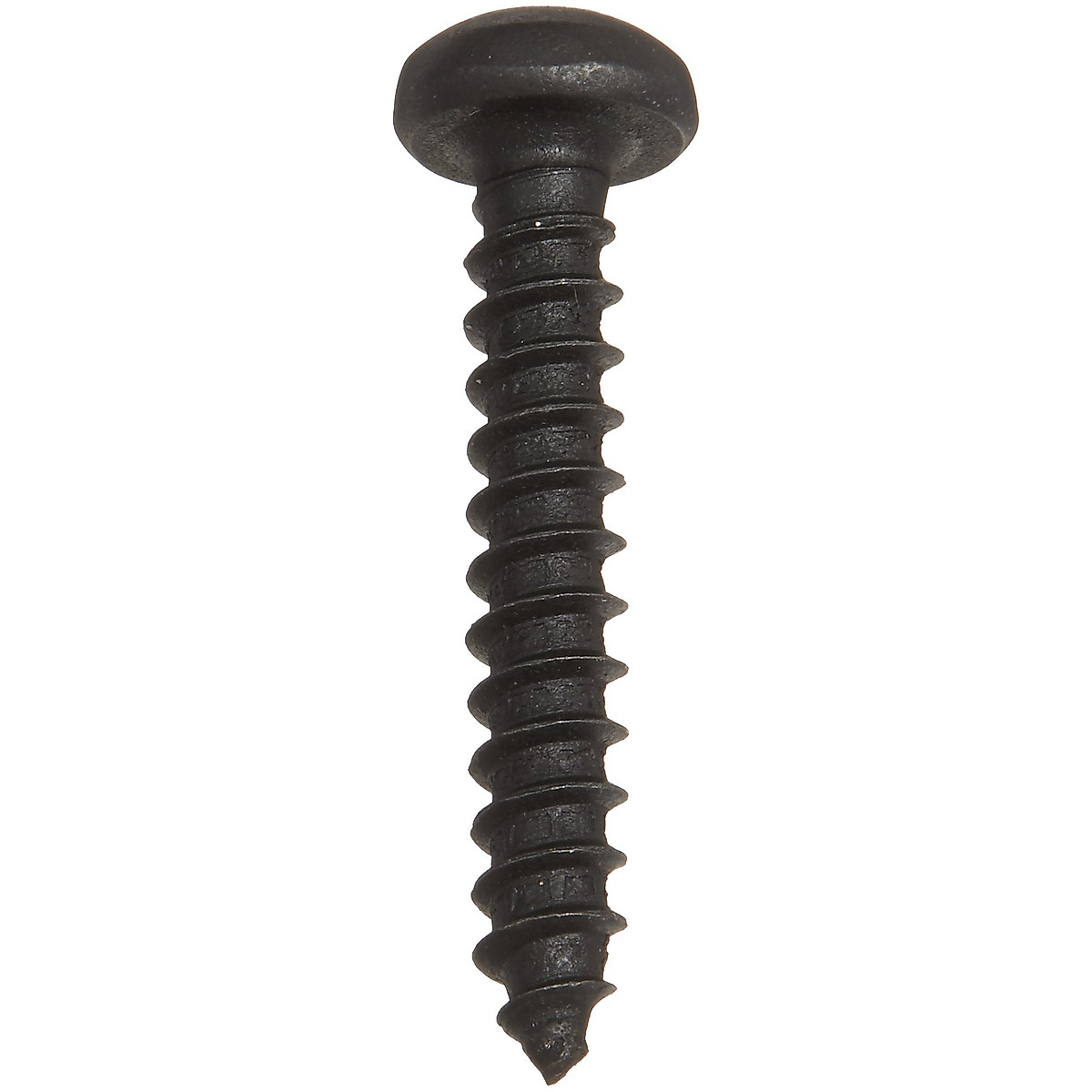 Small Parts 0816AQPB Steel Sheet Metal Screw, Black Oxide Finish, Pan Head, Square Drive, Type A, #8-15 Thread Size, 1" Length (Pack of 100)