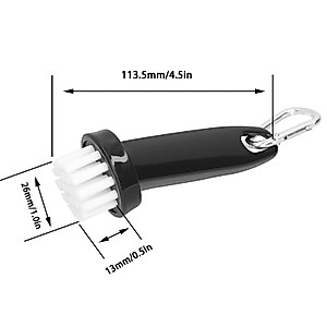 VGEBY Brush, Round Head Putting Pole Cleaning Brush Nylon Cleaner Accessory