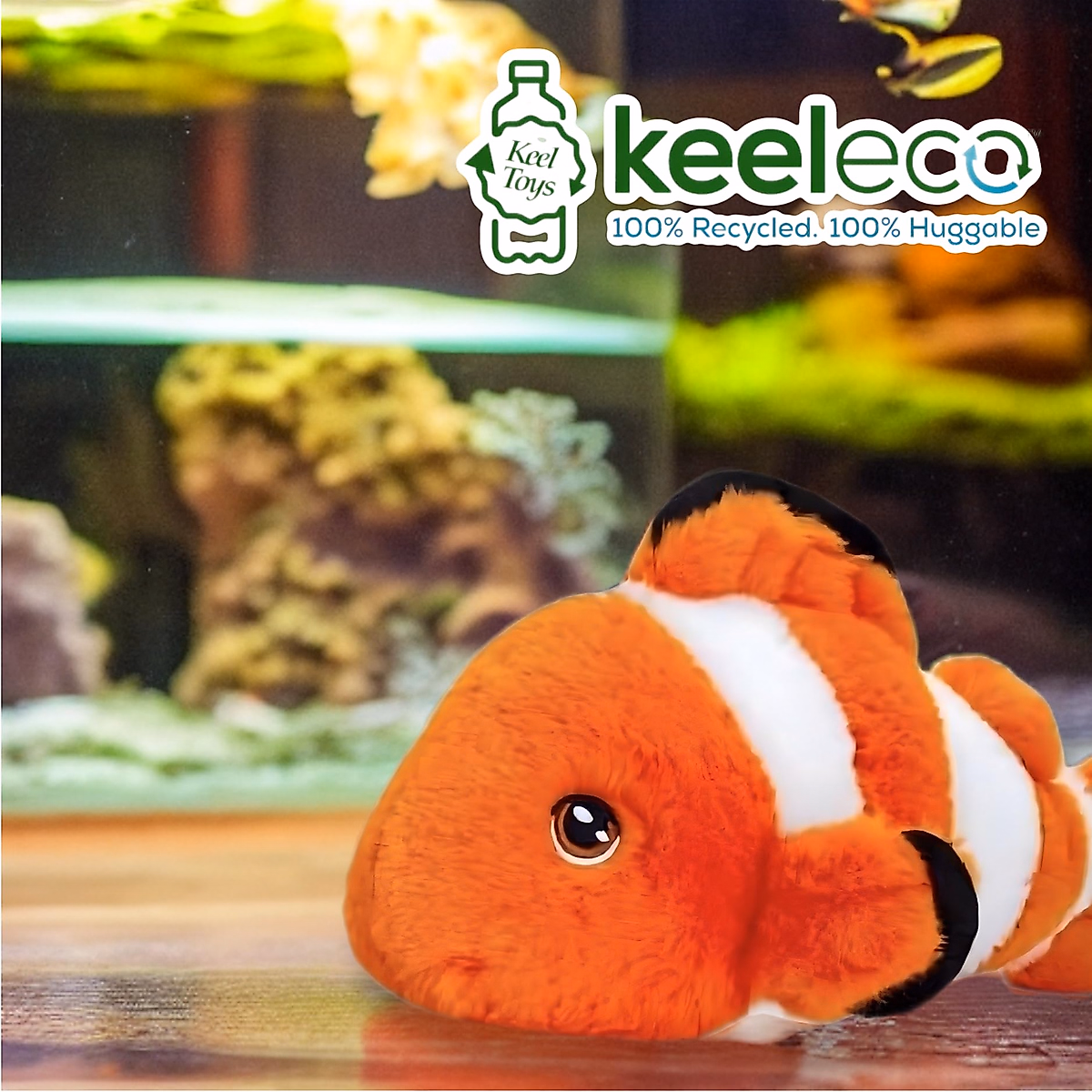 Deluxe Paws 100% Recycled Plush Eco Toys (Clown Fish)