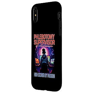 iPhone X/XS Phlebotomy Supervisor Funny Gamer - Fun Pun Gaming Case