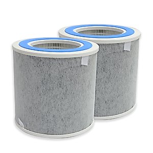 PUREBURG HE1FKBAS Replacement Filter Compatible with Shark Air Purifiers HP100 HP102 HC450 HC451 HC452 Air Purifiers,2-Pack H13 HEPA 4-Stage Filtration