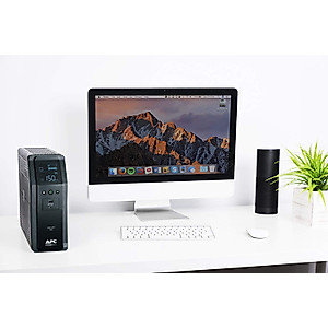 APC Sine Wave UPS Battery Backup & Surge Protector, 1500VA, APC Back-UPS Pro (BR1500MS) Bundle Including 16GB DataTraveler