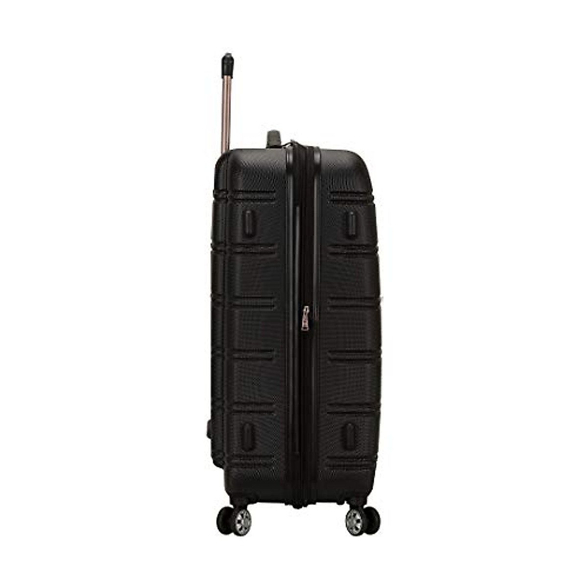 Rockland Melbourne Hardside Expandable Spinner Wheel Luggage, Black, 2-Piece Set (20/28)