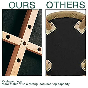 ANOUR Modern Accent Chairs Set of 2, Velvet Kitchen Dining Room Chairs with Wood Legs,Upholstered Arm Chairs for Living Room Bedroom Vanity(Green,2 Pack)