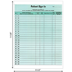 tabbies Confidential Record Book, Green (14532), 125 Pack