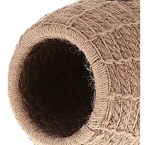 Litewoo Bird Breeding Nest Warm Rope Bed House for Small Medium Bird Parrot Parakeet Conure Cockatiel Canary Finch Lovebird Budgie (D: Hemp Rope)