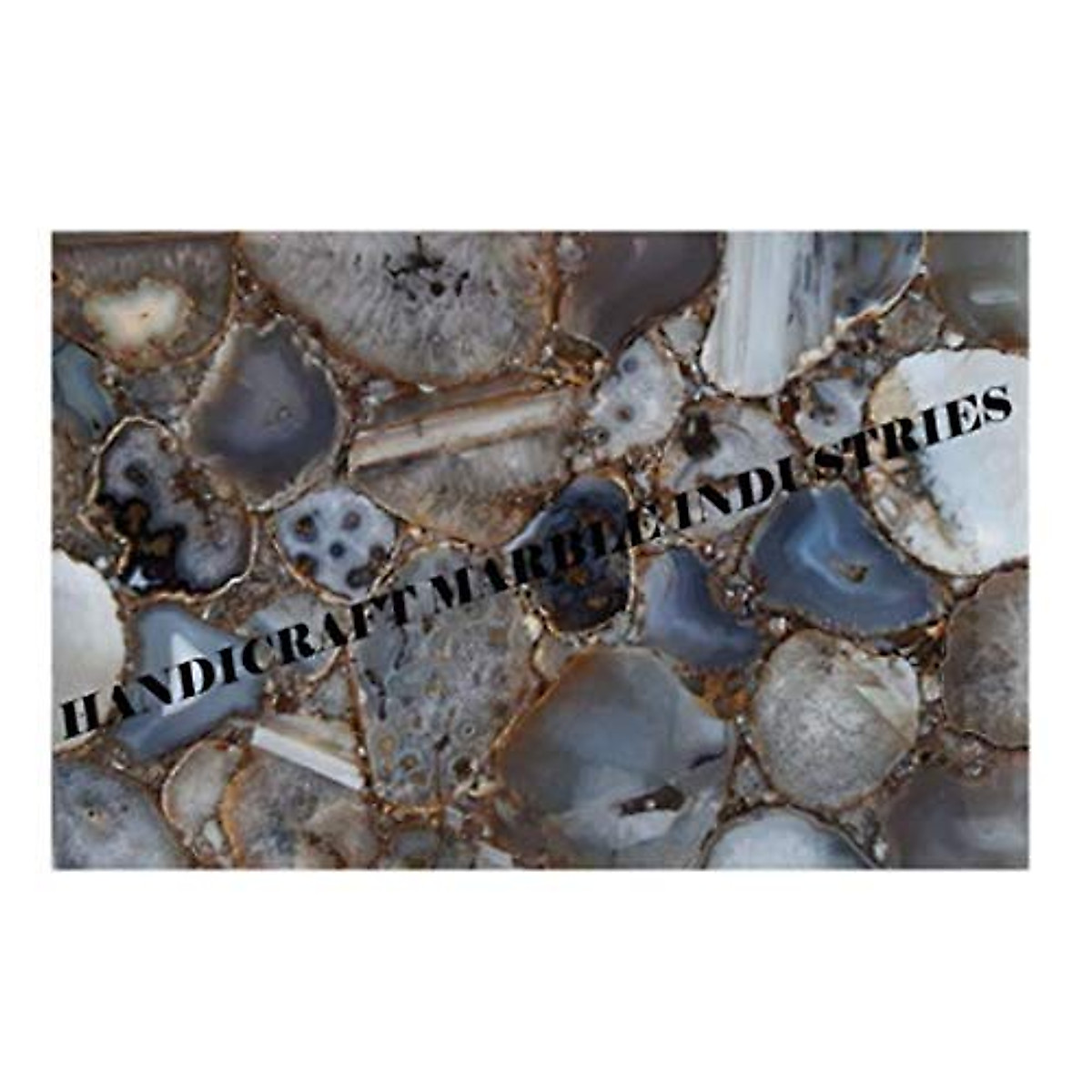 Agate Table, Wild Agate Stone Table, Rectangle Agate Table, Agate Stone Table Home Decor, Customize Sizes 24X48