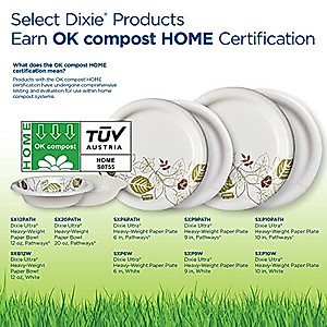 Dixie Ultra 10" Heavy-Weight Paper Plates by GP PRO (Georgia-Pacific), Pathways, SXP10PATH, 500 Count (125 Plates Per Pack, 4 Packs Per Case)