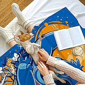 Anime Blanket Cartoon Throw Blanket for Kids and Adults Ultra Soft Flannel Blankets for Couch, Bed and Sofa 50"x60"